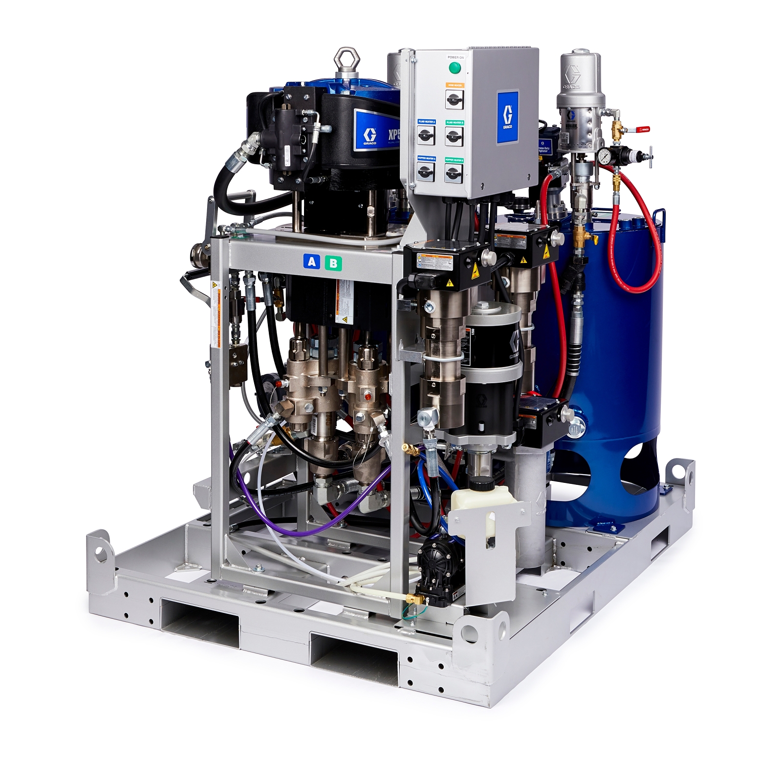 XP50 high flow rack, 4:1 ratio, 240V, Viscon HF heating elements ...