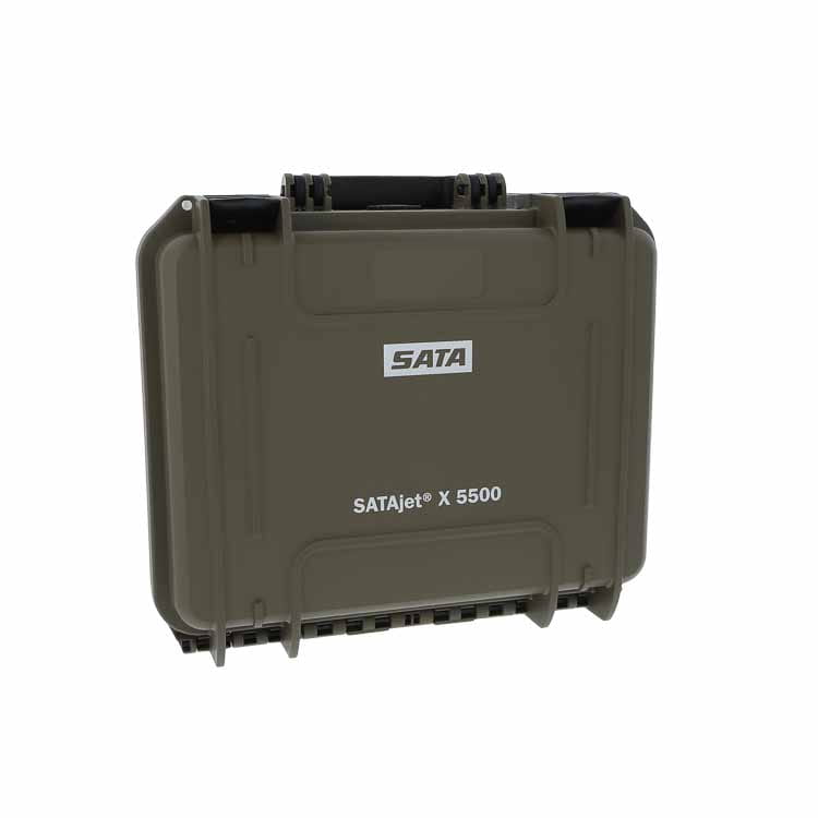 SATA Koffer, umbra (30 x 23 x 13 cm), mit Außenaufdruck SATAjet X 5500 ...