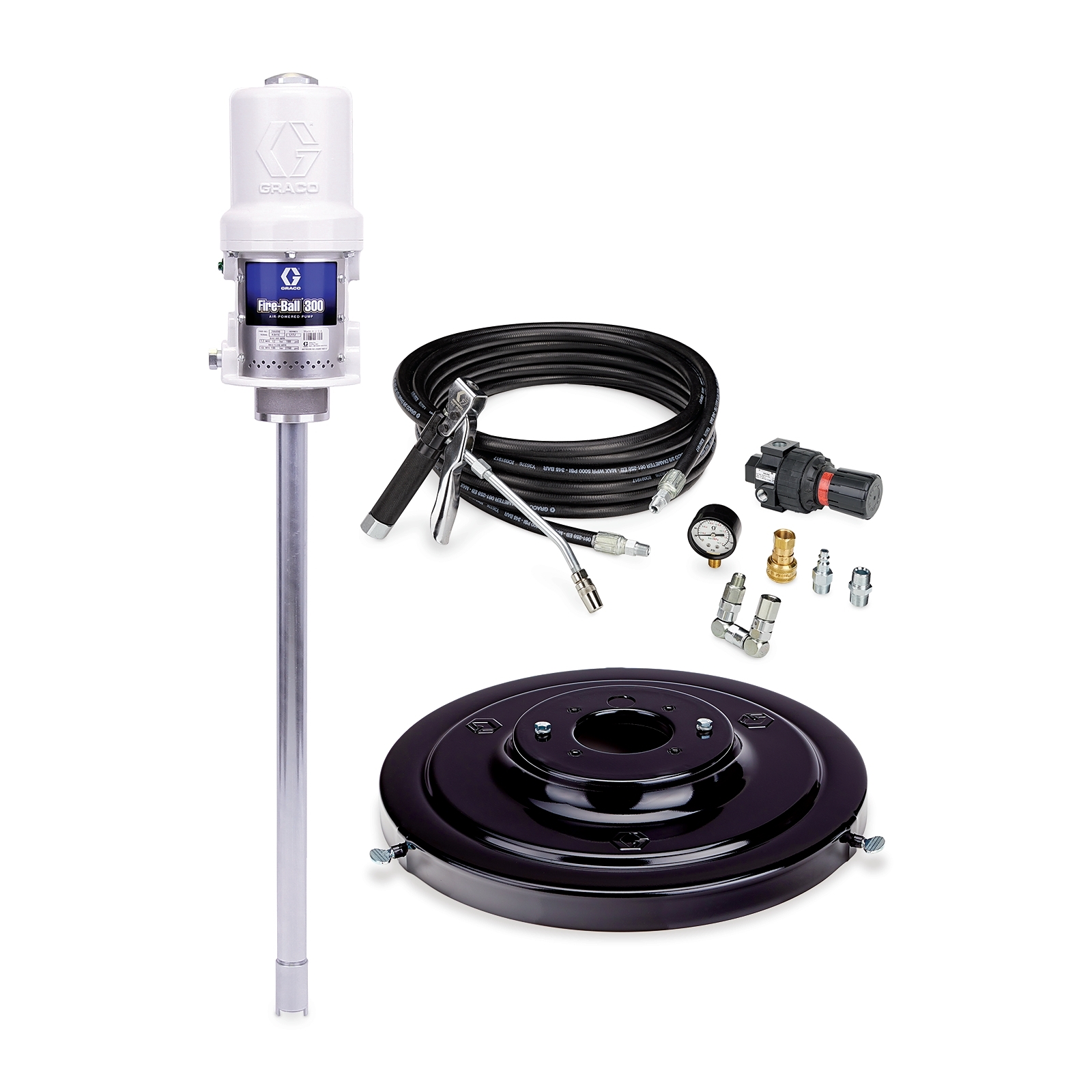 Graco Fire-Ball® 300 Serie 15:1 54 kg (120 lb.) Fettpumpe ...