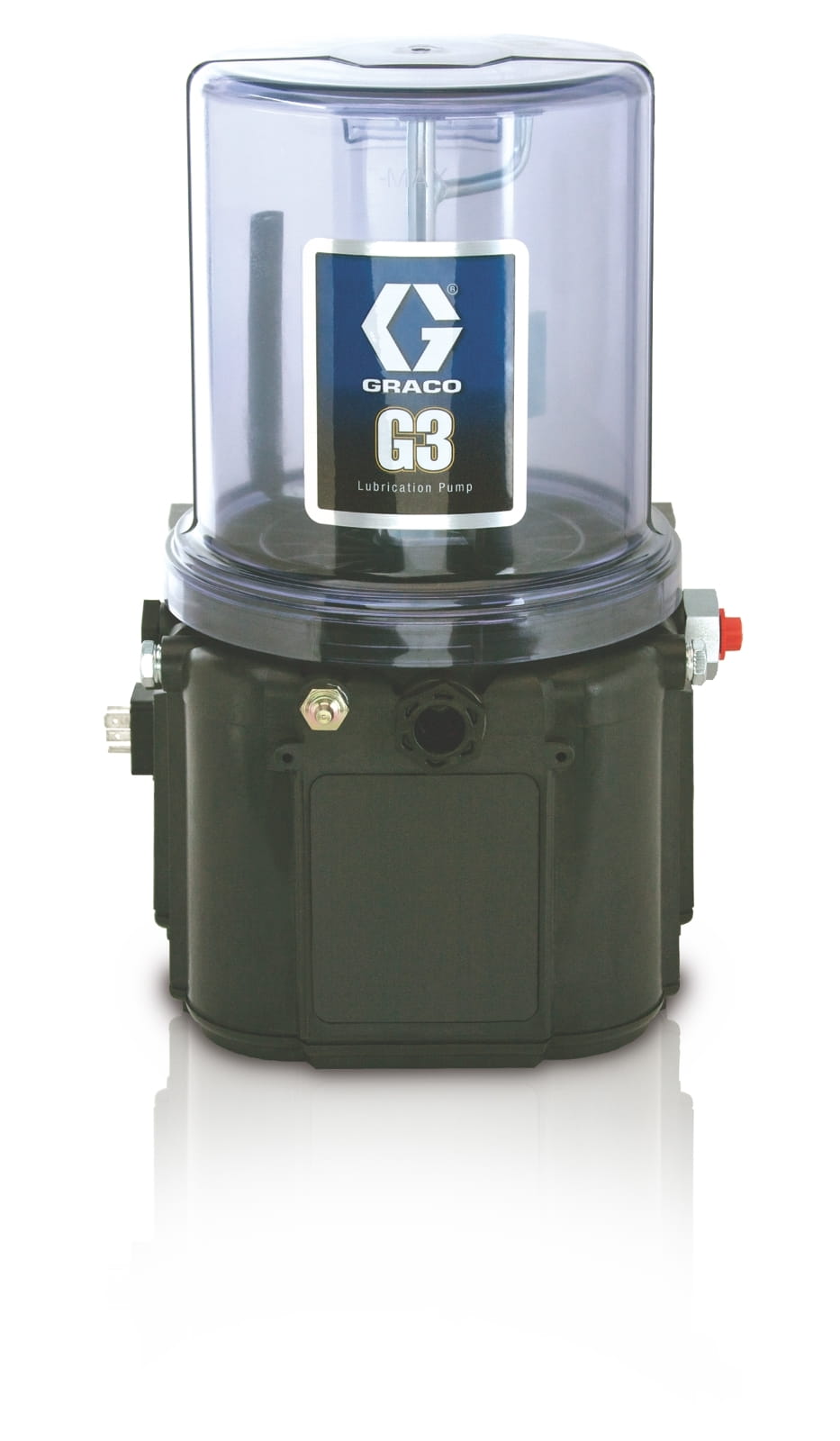 G3™ Standard grease lubricant pump, 24 VDC, 4 litres, follower plate ...