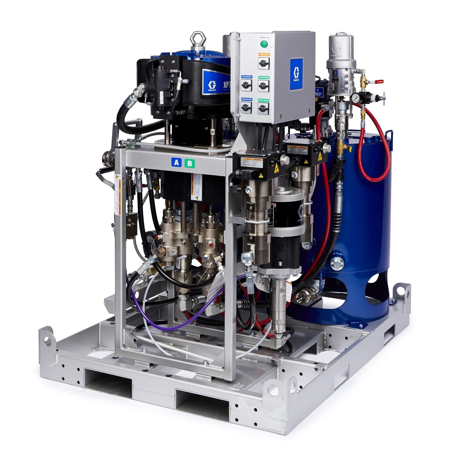 Graco XP70 Gestell für hohen Durchfluss, Mischverhältnis 4:1, 240V ...