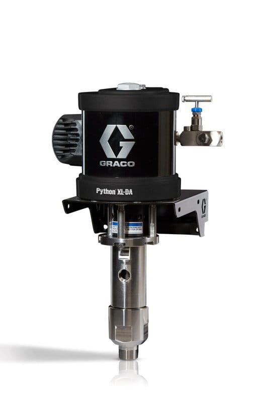 Pneumatic chemical dosing pump Python XL-DA, 4-1/2" air motor, 1/2 ...