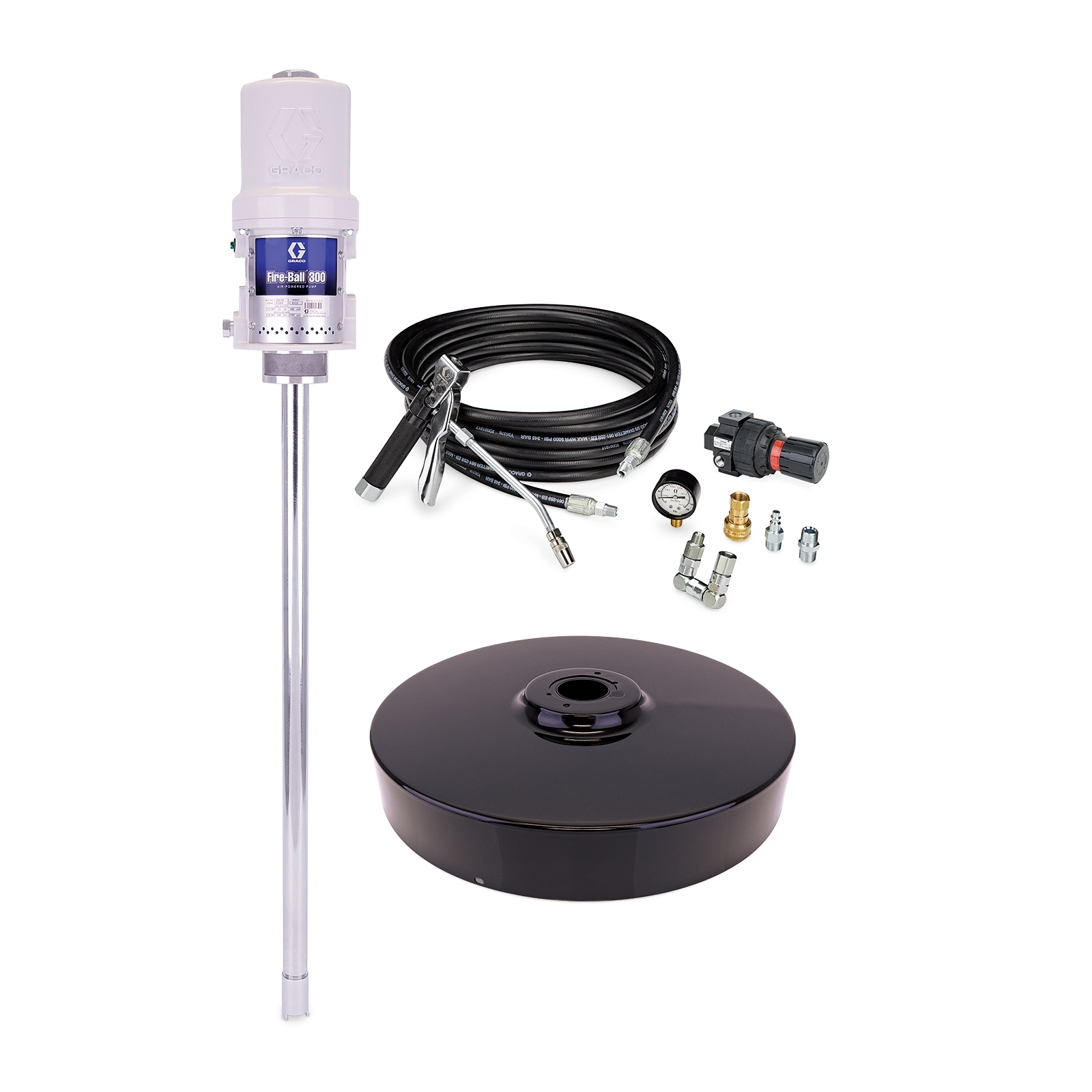 Graco Fire-Ball® 300 Serie 15:1 181 kg (400 lb.) Fettpumpe ...