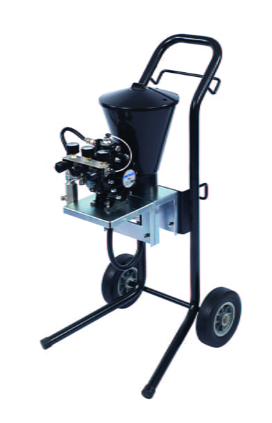 BINKS DX70 standard pump on cart, with fluid regulator, 2 outlets ...