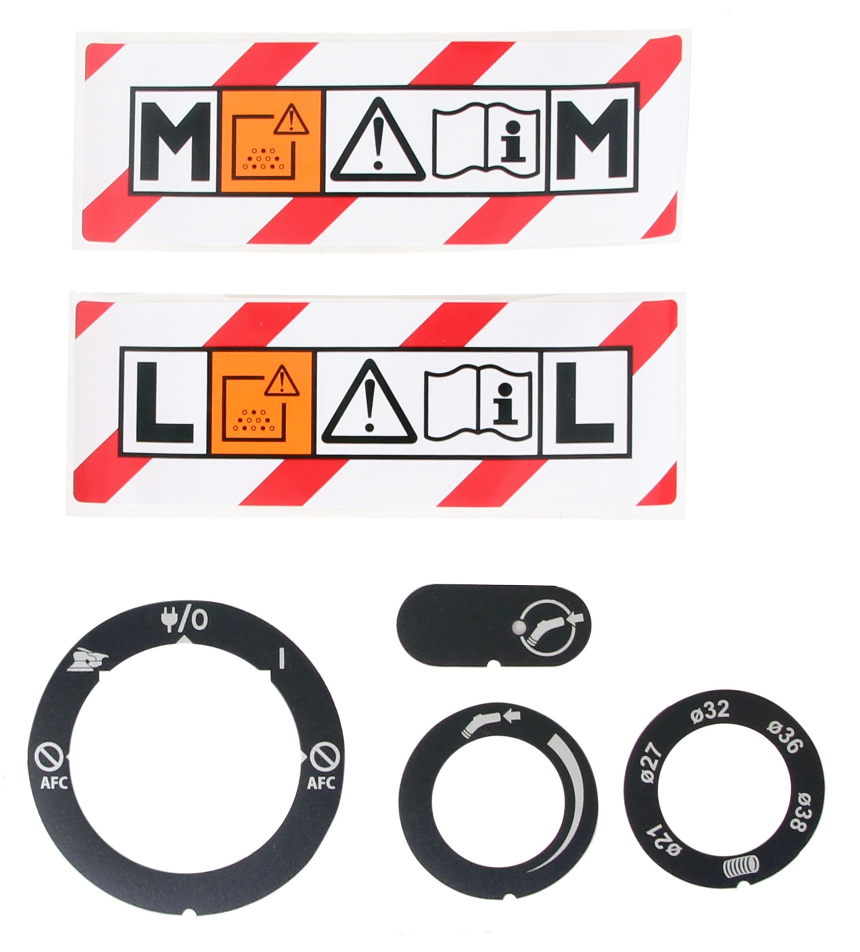 Mirka label set for AFC control panel , 5/pack | beschicht.com